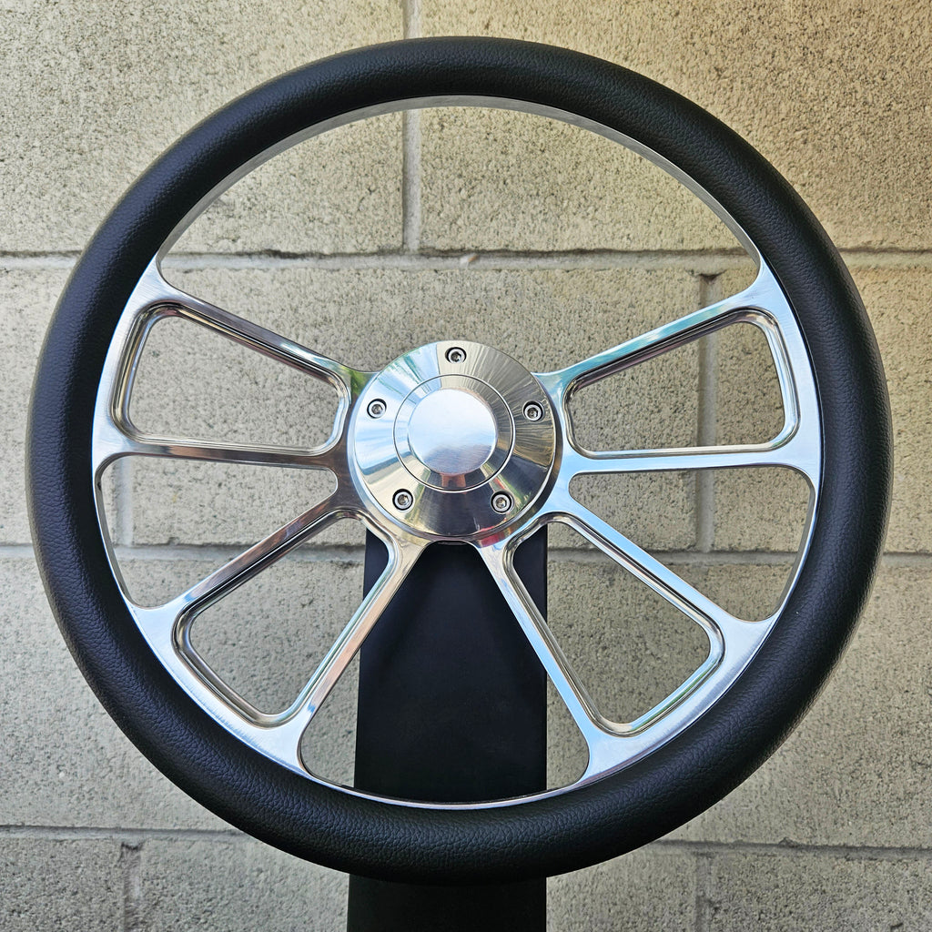 Steering Wheel Horn 14 Inch Forever Sharp Billet Aluminum Steering ...