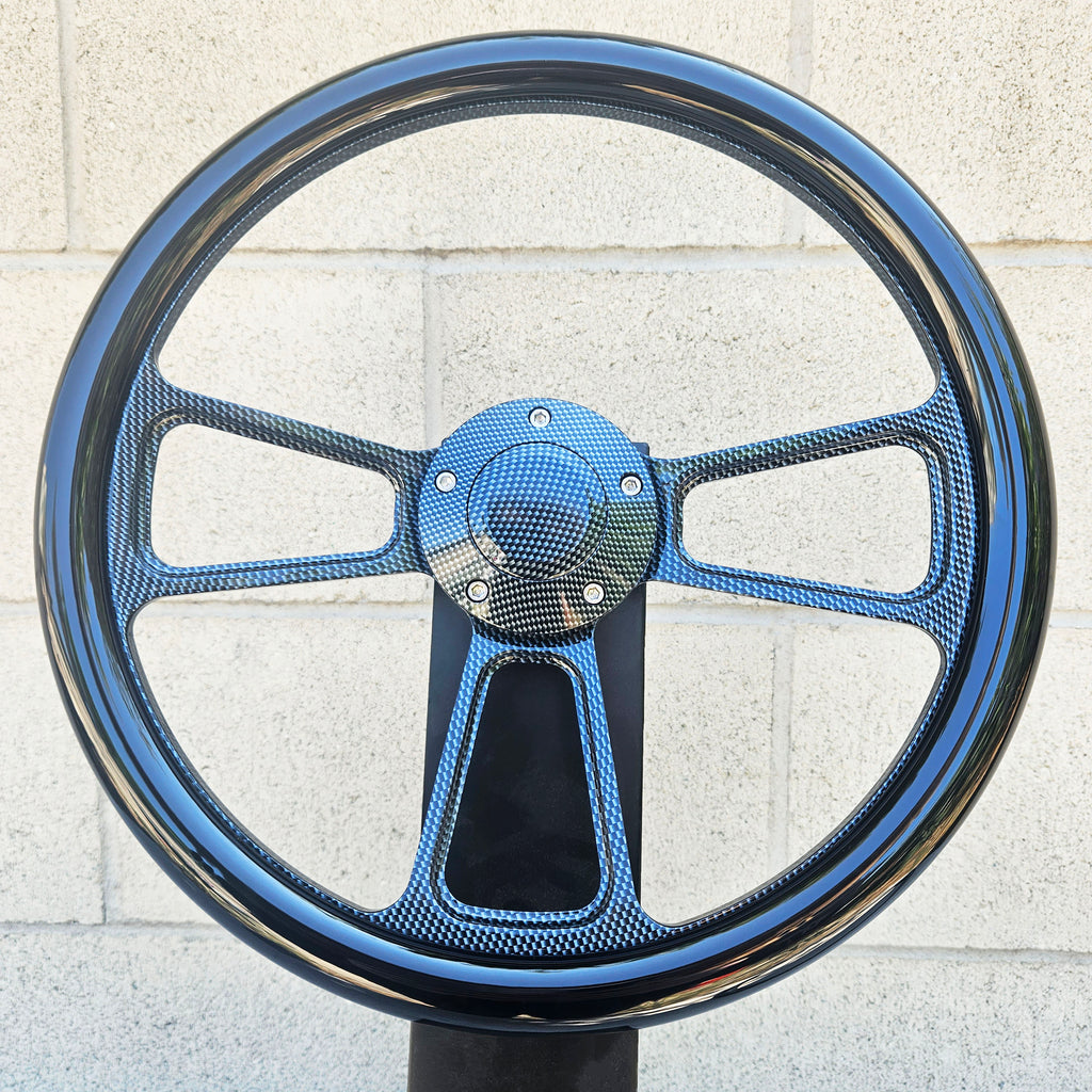 14" Carbon Fiber Billet Muscle - Half Wrap – Forever Sharp Steering Wheels