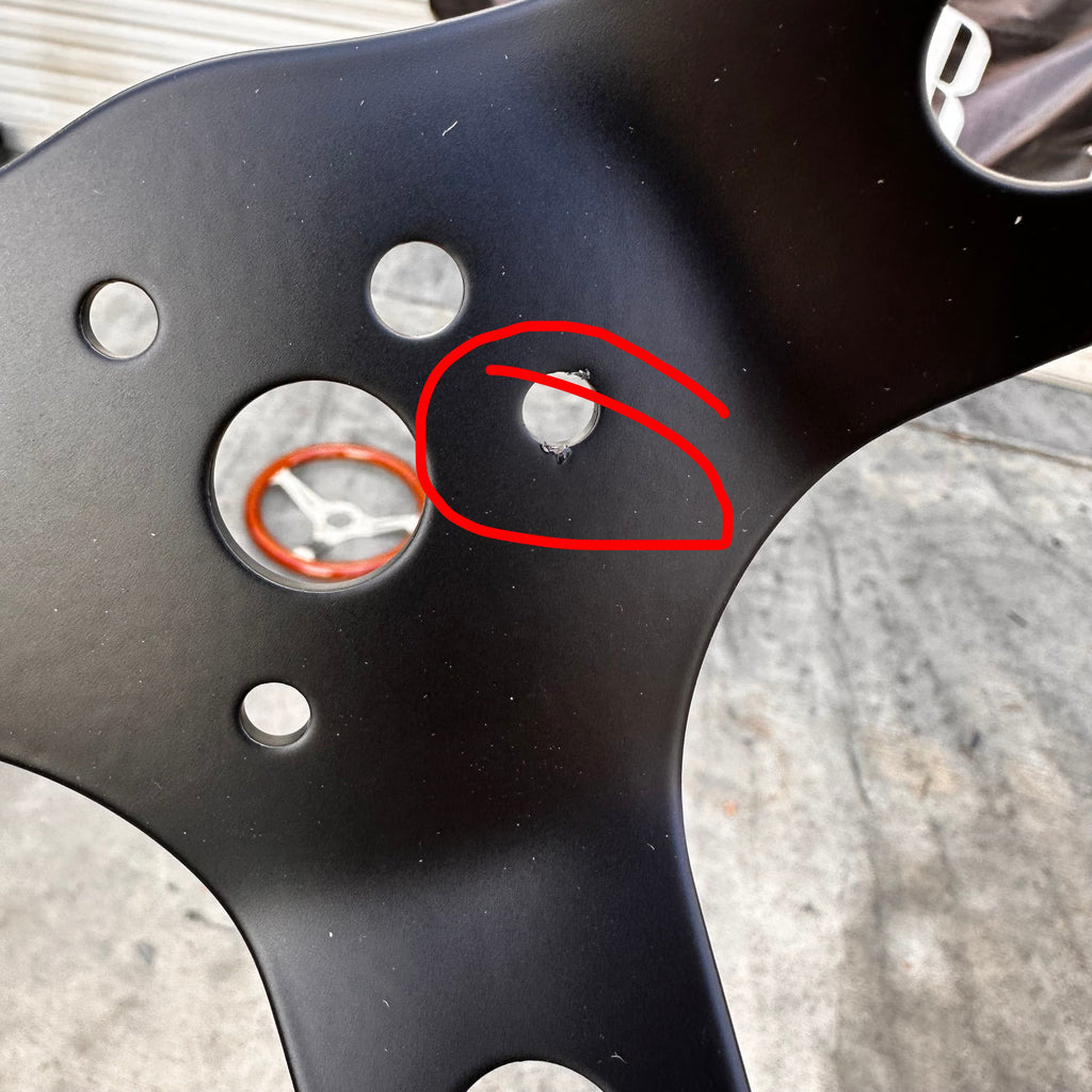 FACTORY SECOND: 11" BLACK 3 SPOKE CHAIN – Forever Sharp Steering Wheels